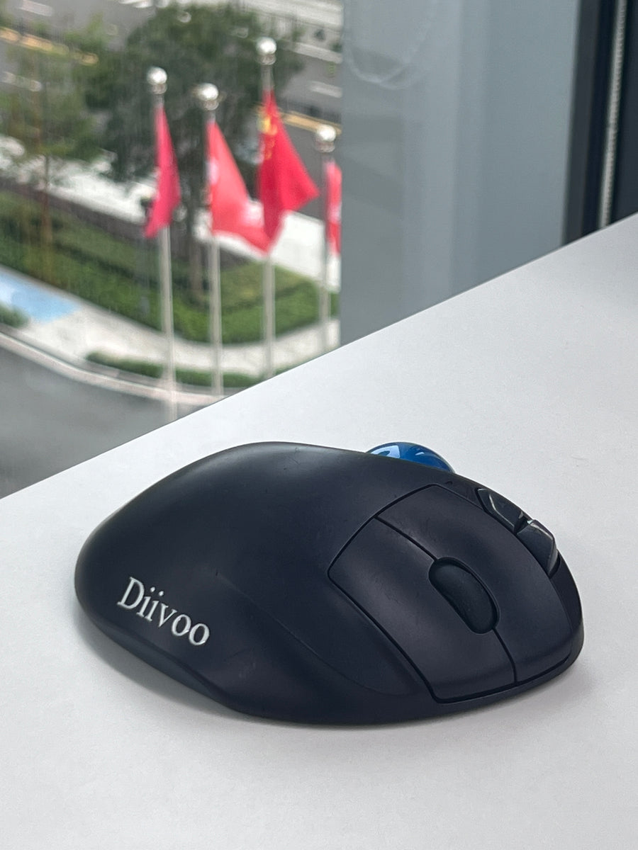 DIIVOO Computer Peripheral: Wireless Ergonomic Trackball Mouse– Diivoo