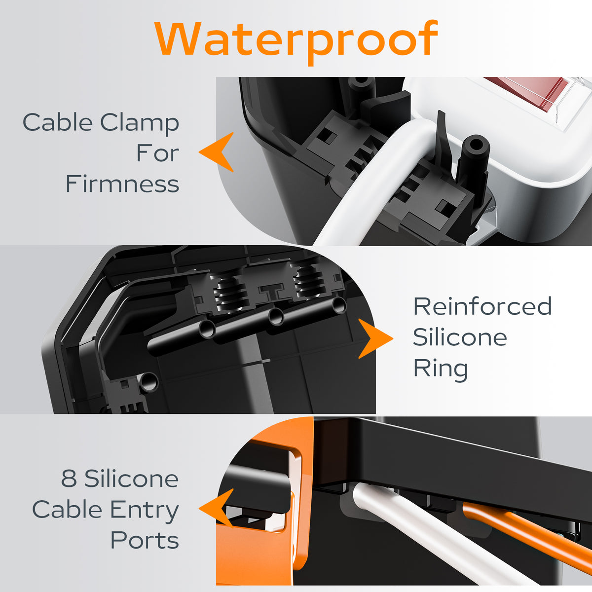 Diivoo Large Outdoor Electrical Box IP54 Waterproof 13.58"D x 9.65"W x